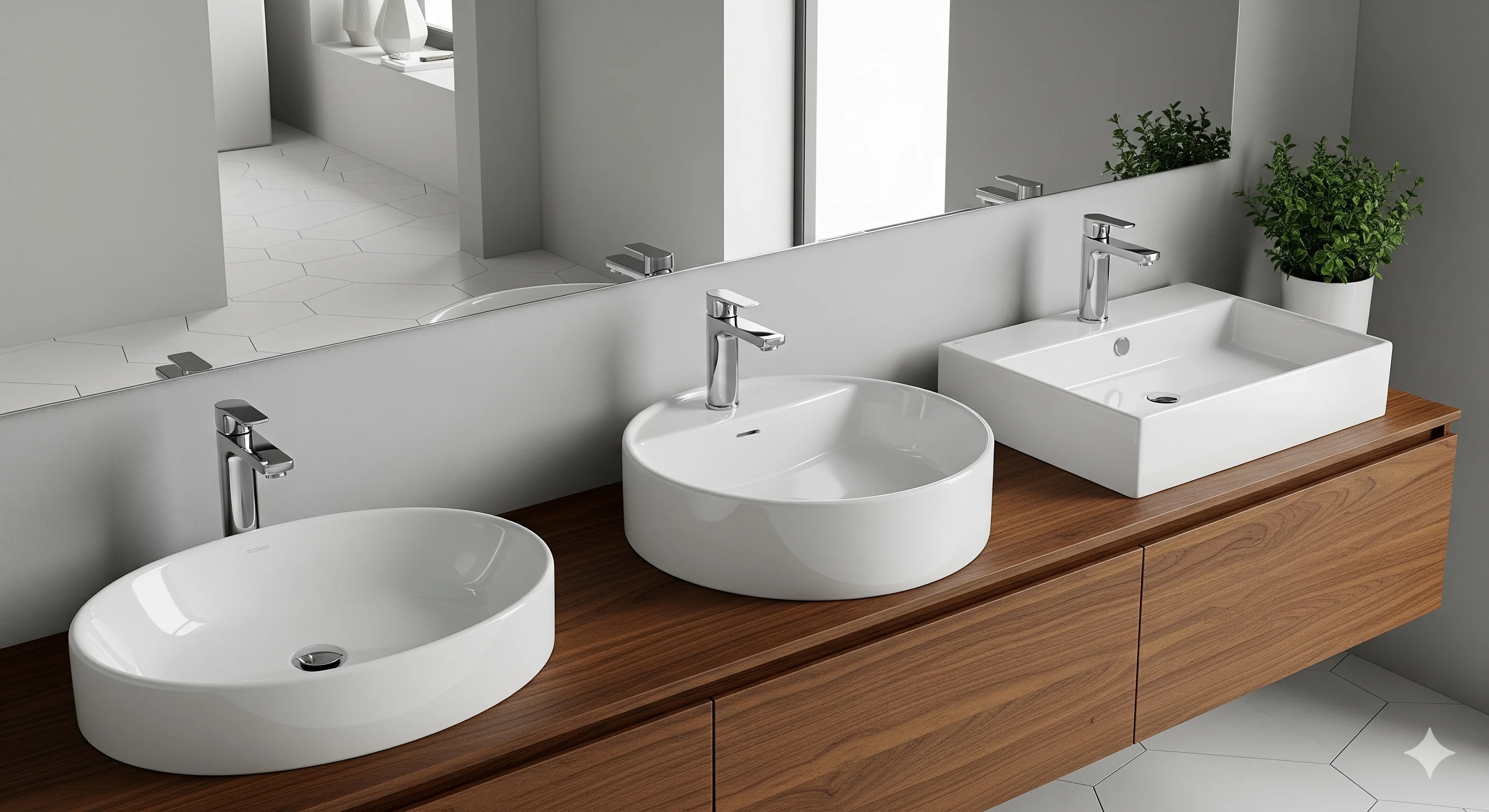 Different Types of Vessel Sinks: Shapes and Materials